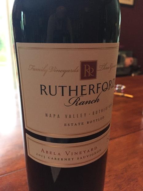 2013 Rutherford Ranch Cabernet Sauvignon Estate Abela Vineyard, USA ...