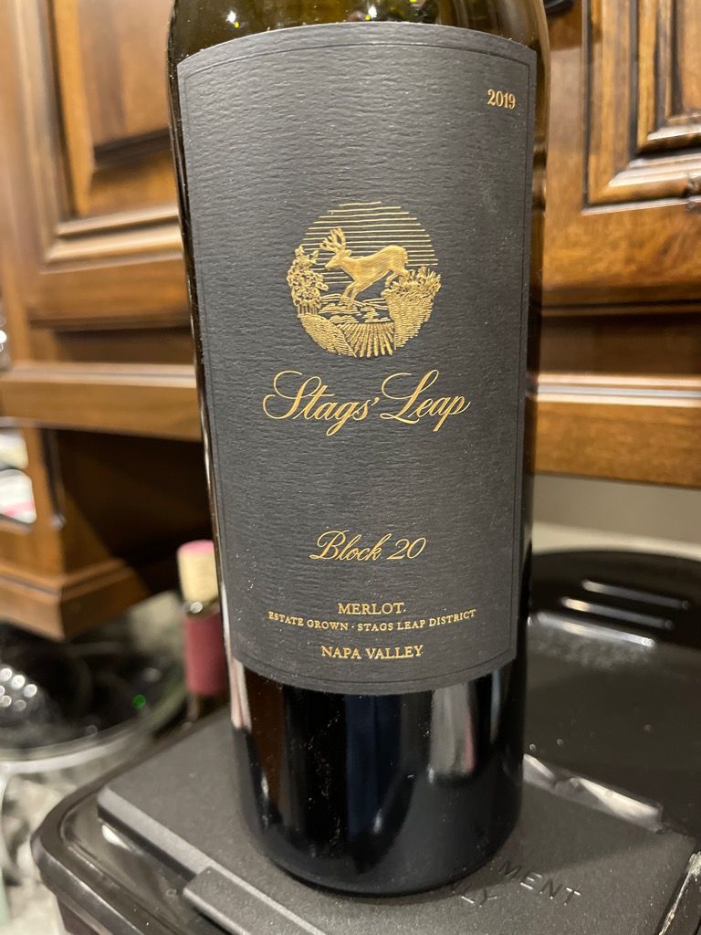 2019 Stags' Leap Winery Merlot Block 20, USA, California, Napa Valley ...