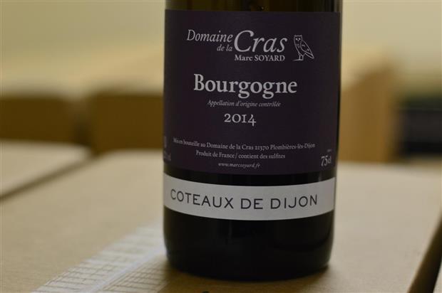 2014 Domaine de la Cras (Marc Soyard) Bourgogne Coteaux de Dijon ...
