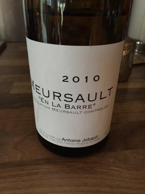 2010 Domaine Francois et Antoine Jobard Meursault En La Barre, France ...