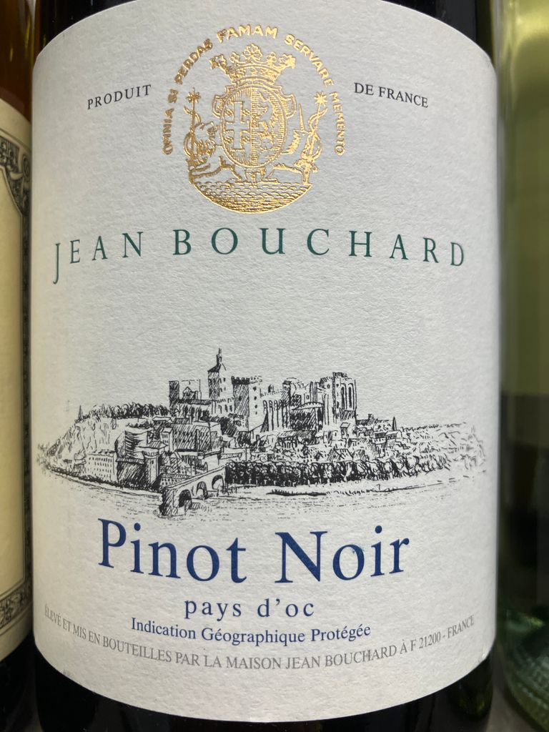 2022 Jean Bouchard Pinot Noir Vin de Pays d'Oc, France, Languedoc ...
