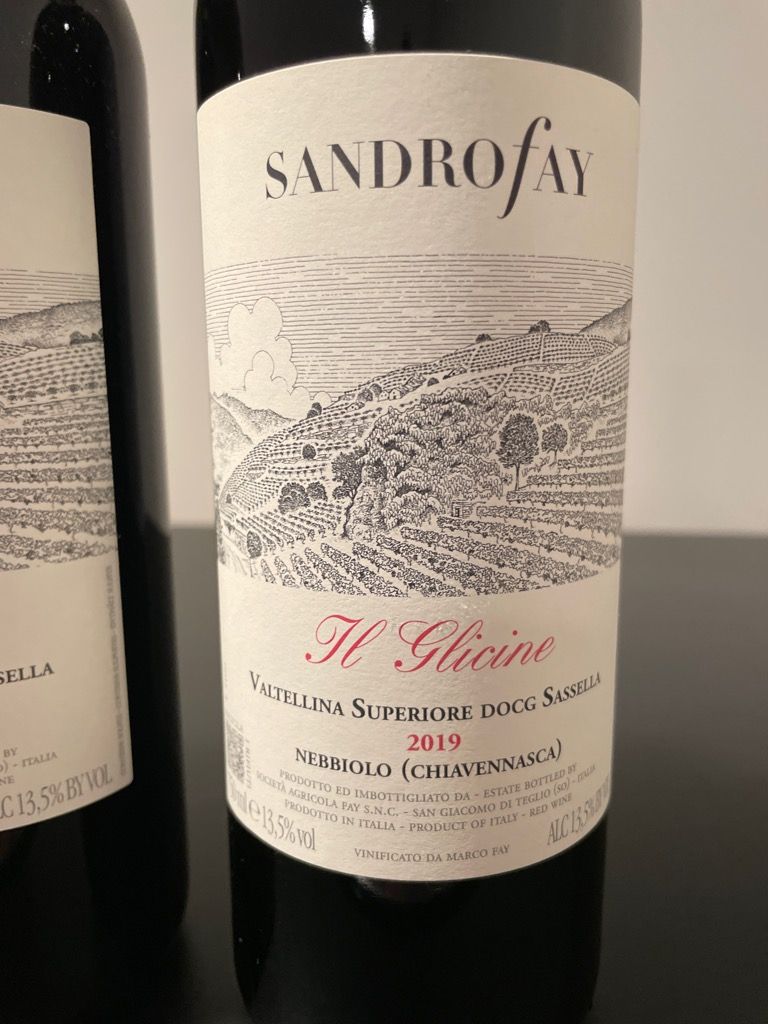 2022 Sandro Fay Valtellina Superiore - Sassella Il Glicine, Italy ...