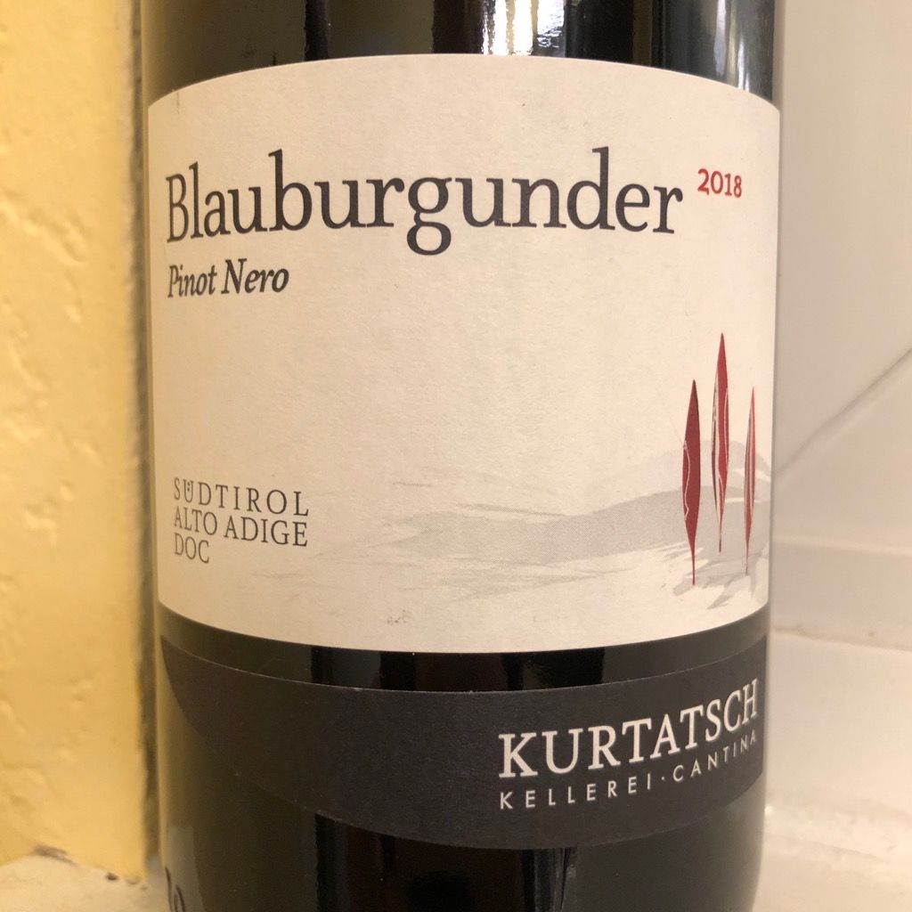 2019 Kellerei Kurtatsch Blauburgunder, Italy, Trentino-Alto Adige, Alto Adige, Alto Adige ...