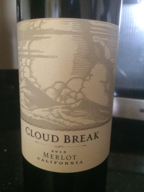 2015 Cloud Break Merlot, USA, California, Central Coast - CellarTracker