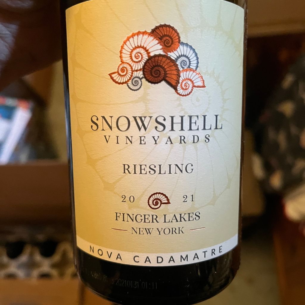 2021 Nova Cadamatre Riesling Snowshell Vineyards, USA, New York, Finger ...