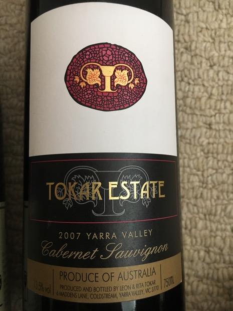 2003 Tokar Estate Cabernet Sauvignon, Australia, Victoria, Port Phillip ...