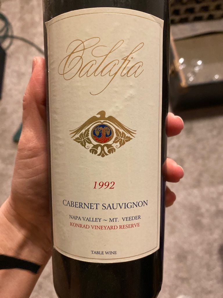 1999 Calafia Cabernet Sauvignon, USA, California, Napa Valley ...