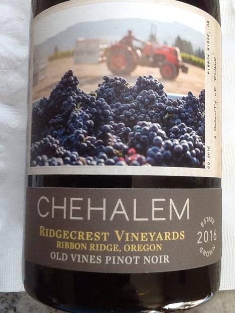 2019 Chehalem Pinot Noir Old Vines Ridgecrest Vineyards, USA, Oregon ...