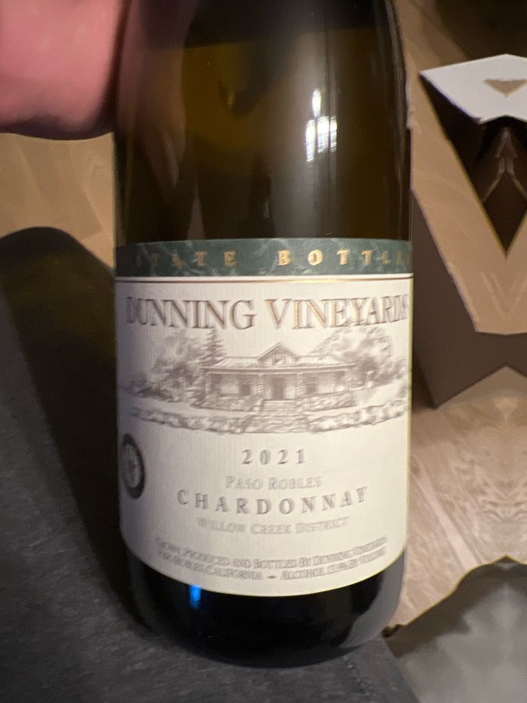 2023 Dunning Vineyards Chardonnay, USA, California, Central Coast, Paso ...
