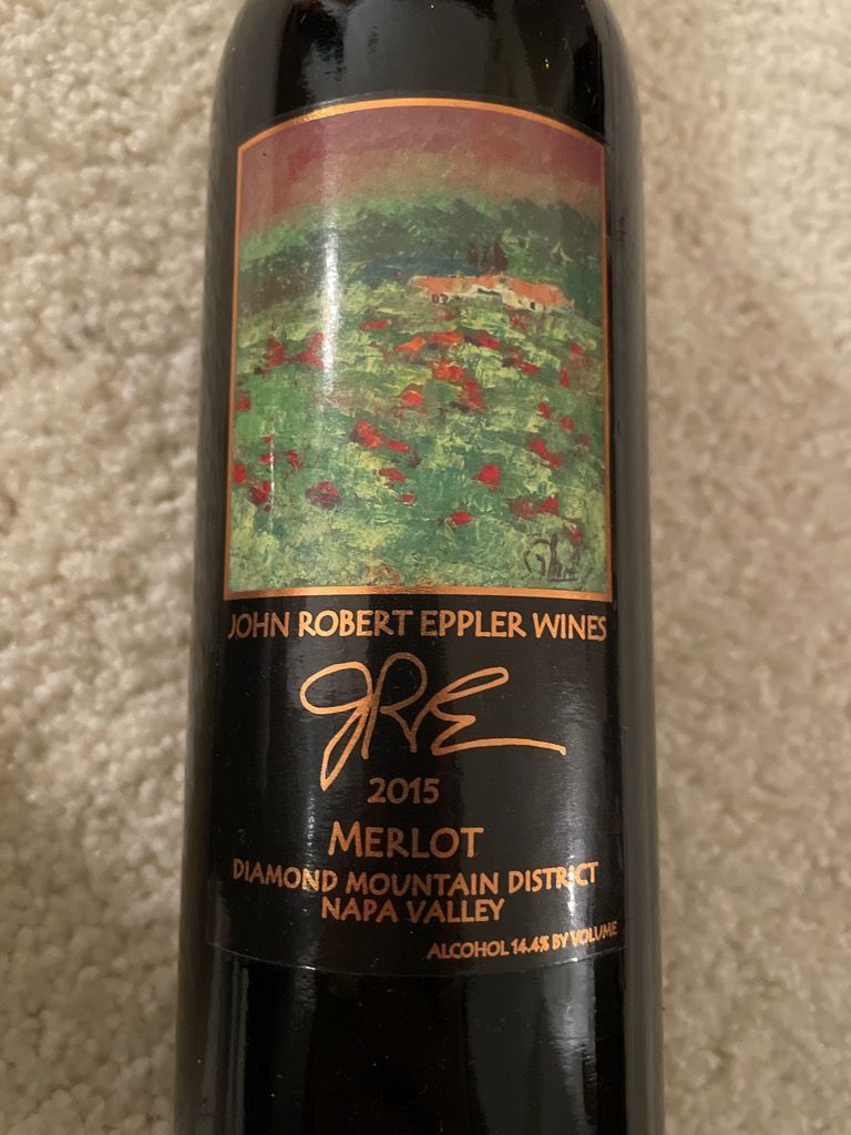 2017 John Robert Eppler (JRE Wines) Merlot Diamond Mountain, USA ...