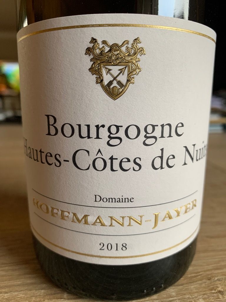 2020 Domaine Hoffmann-Jayer Bourgogne Hautes-Côtes de Nuits Blanc ...