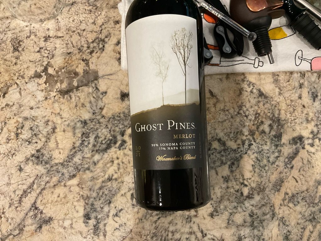 2021 Louis M. Martini Merlot Ghost Pines, USA, California, North Coast ...
