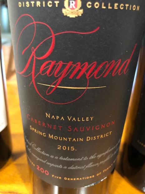 2016 Raymond Vineyard & Cellar Cabernet Sauvignon District Collection ...