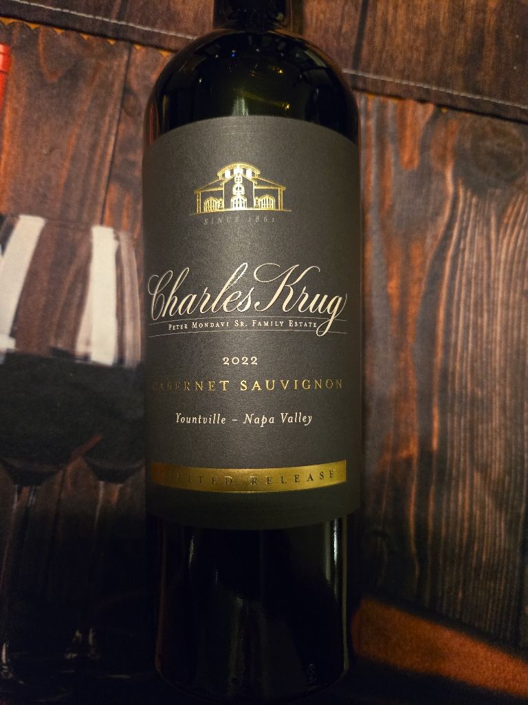 2019 Charles Krug Winery (Peter Mondavi Family) Cabernet Sauvignon ...
