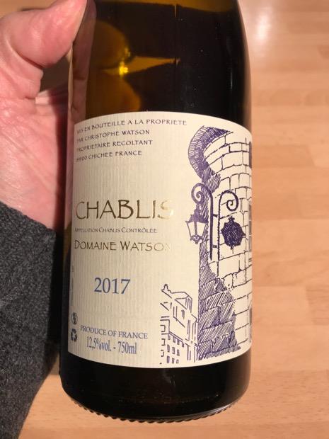 2017 Domaine Watson Chablis, France, Burgundy, Chablis - CellarTracker