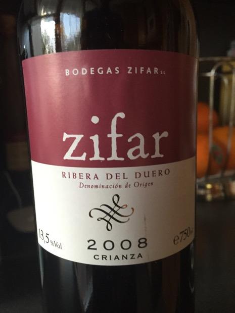2008 Bodegas Zifar Ribera del Duero Crianza, Spain, Castilla y León ...