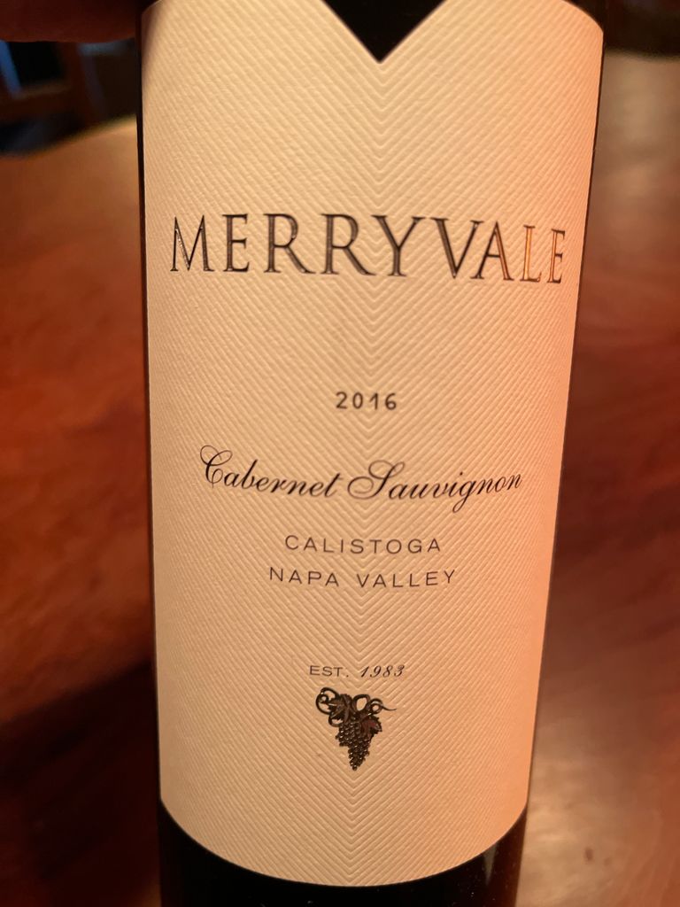 2016 Merryvale Cabernet Sauvignon Calistoga, USA, California, Napa ...
