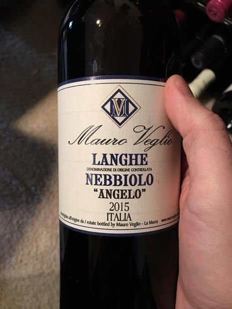 2015 Mauro Veglio Langhe Nebbiolo Angelo, Italy, Piedmont, Langhe ...