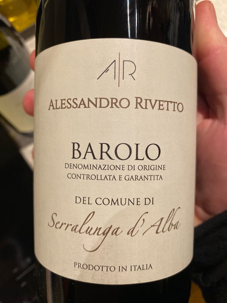 2018 Alessandro Rivetto Barolo Del Comune Di Serralunga D'Alba, Italy ...