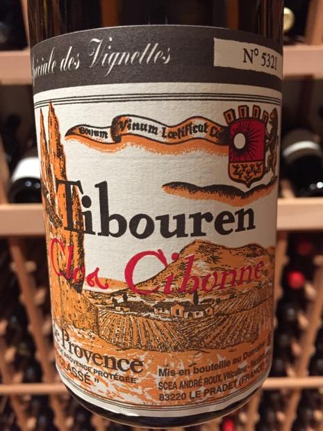 2015 Clos Cibonne Tibouren Côtes de Provence Cru Classé, France ...