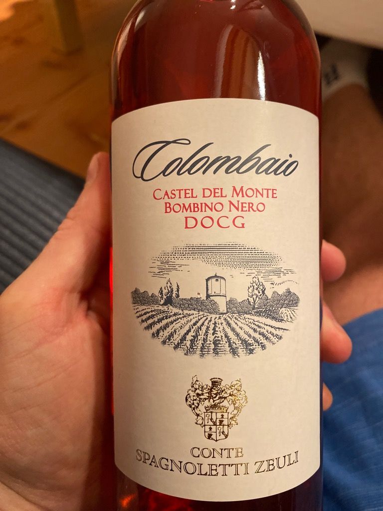 2021 Conte Spagnoletti Zeuli Castel del Monte Bombino Nero Colombaio ...