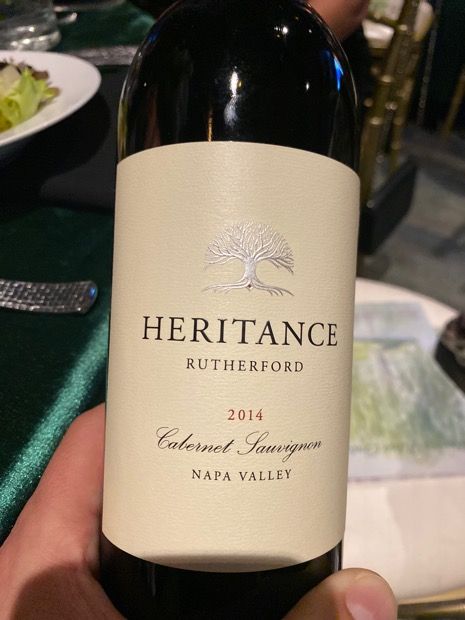 2014 Heritance Cabernet Sauvignon Rutherford, USA, California, Napa ...