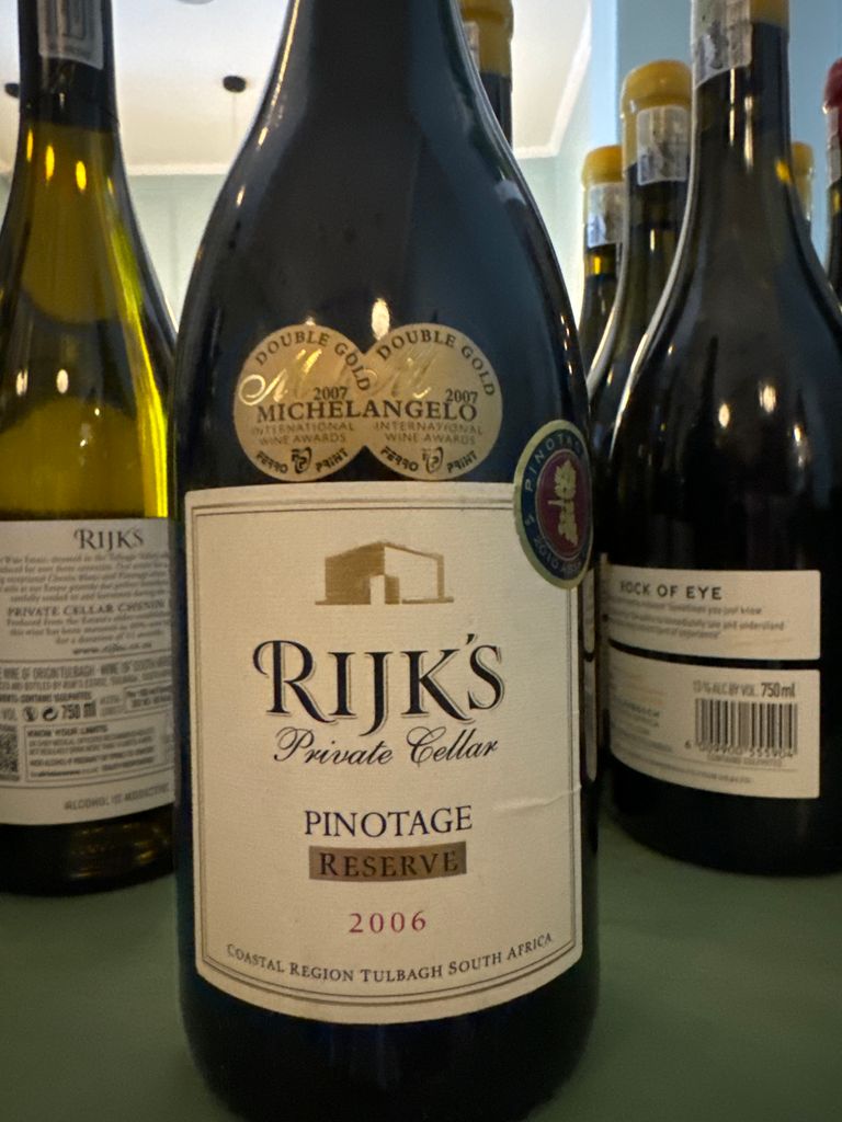 2006 Rijk's Pinotage Private Cellar, South Africa, Coastal Region ...