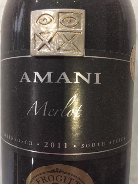 2001 Amani Merlot, South Africa, Coastal Region, Stellenbosch ...