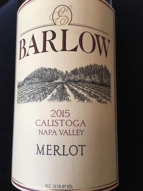 2015 Barlow Vineyards Merlot, USA, California, Napa Valley, Calistoga ...