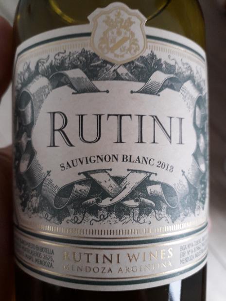 2018 Rutini Sauvignon Blanc, Argentina, Mendoza, Valle de Uco ...