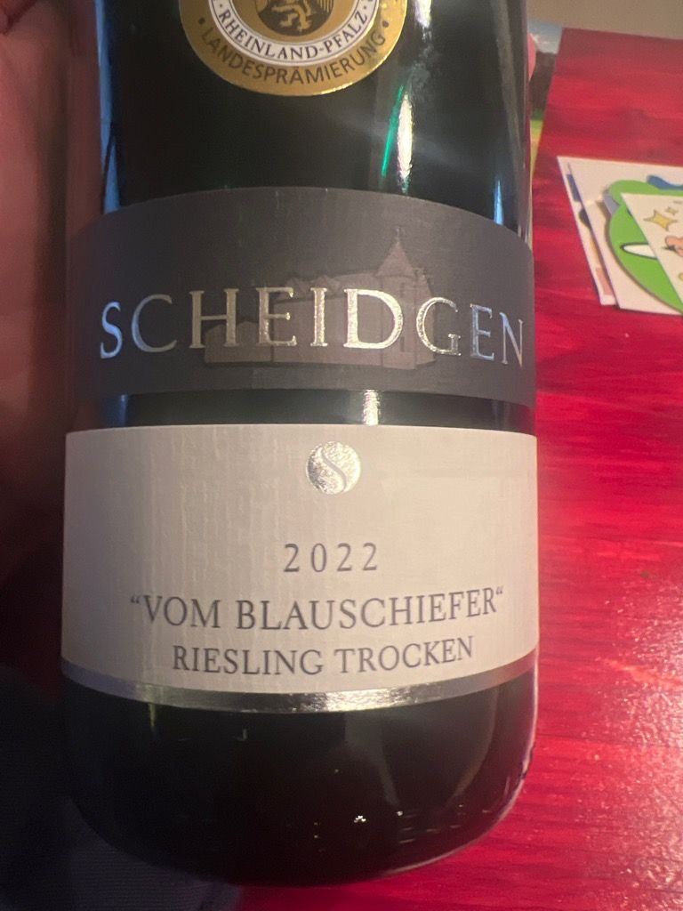 2022 Scheidgen Riesling Blauschiefer trocken, Germany, Mittelrhein ...