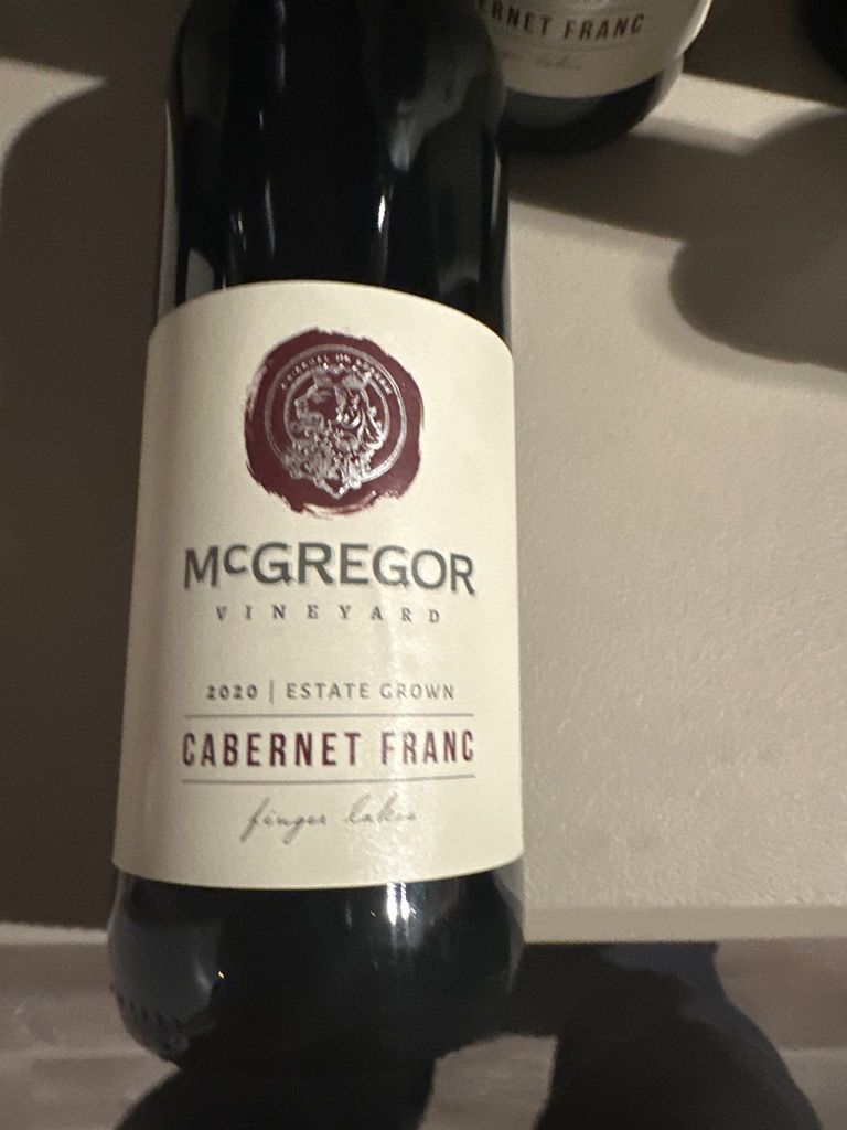 2020 McGregor Vineyards Cabernet Franc McGregor Vineyard, USA, New York ...