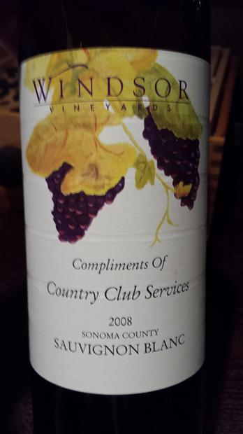 2008 Windsor Vineyards Sauvignon Blanc Private Reserve, USA, California ...