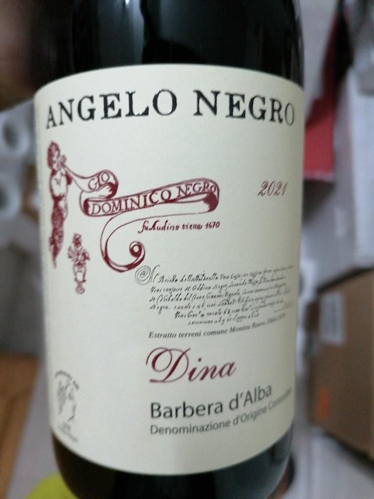 2023 Angelo Negro e Figli Barbera d'Alba Dina, Italy, Piedmont, Alba ...