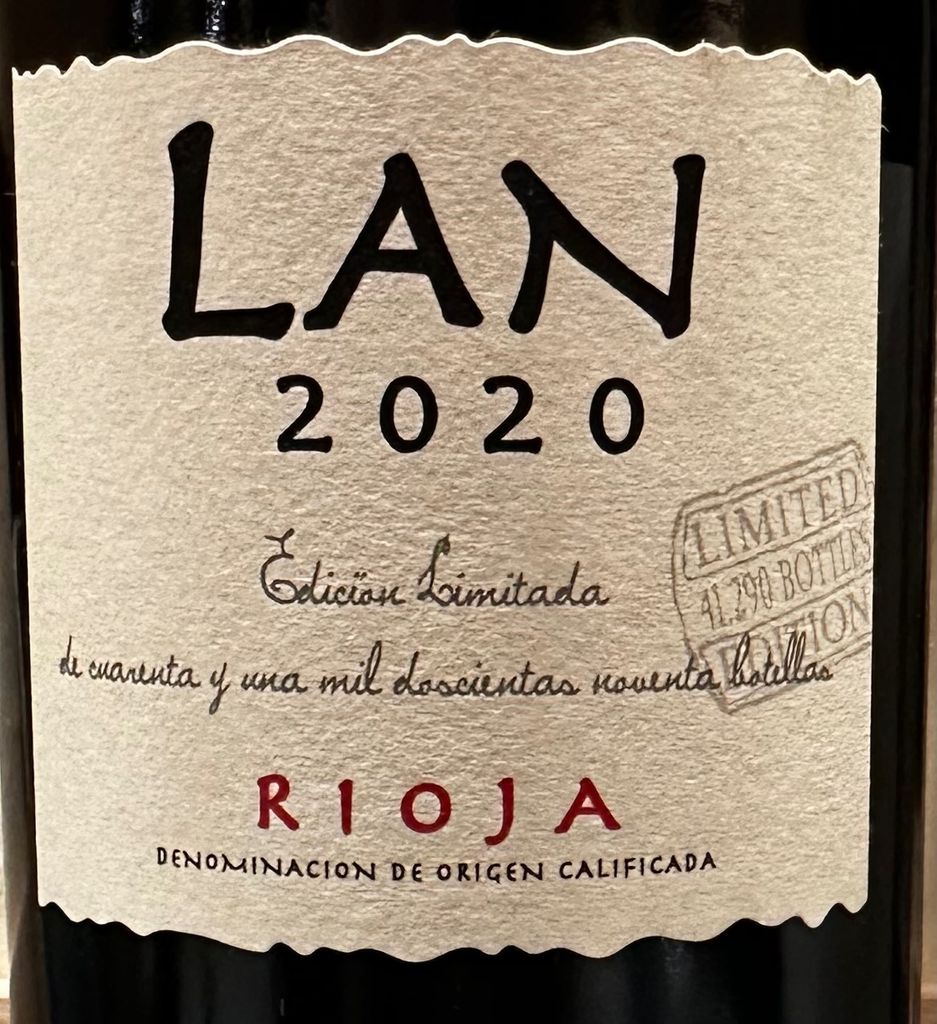 2020 Bodegas LAN Rioja Edición Limitada, Spain, La Rioja, La Rioja Alta ...