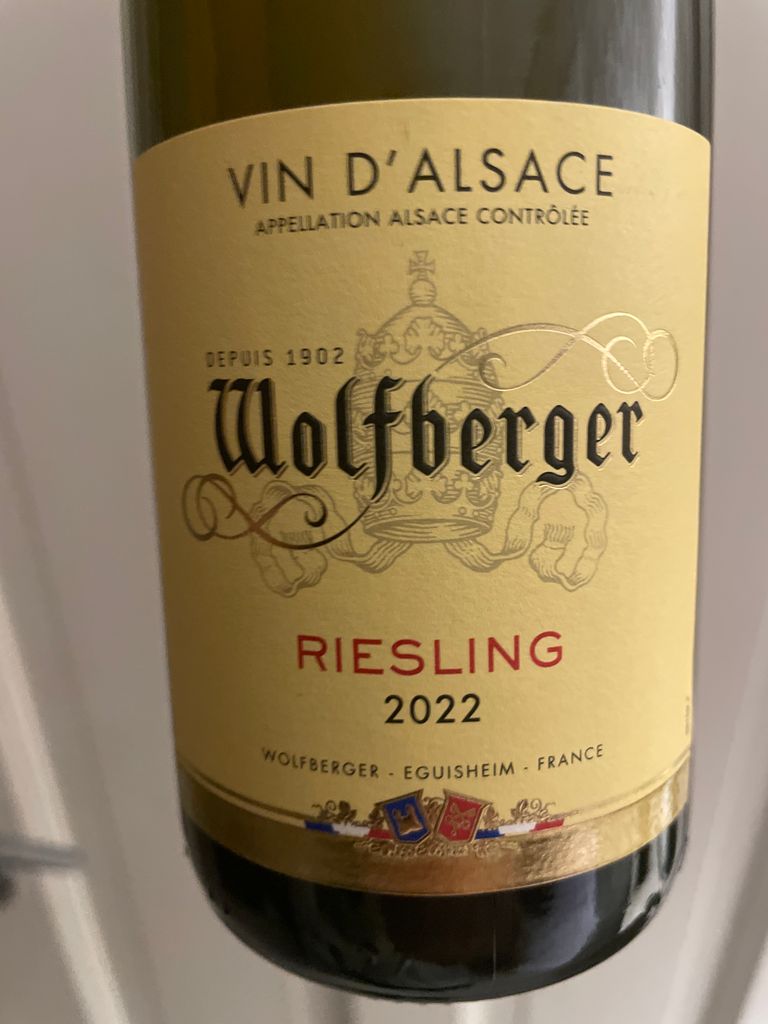 2022 Wolfberger Riesling, France, Alsace - CellarTracker