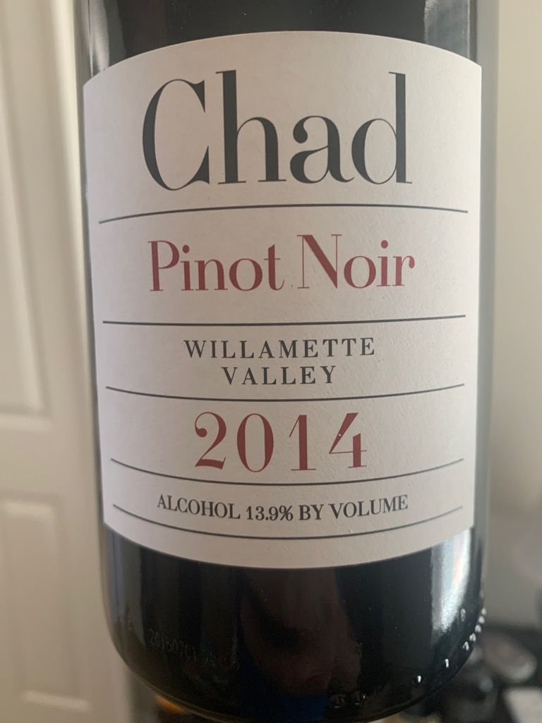 2014 Chad Pinot Noir Willamette Valley, USA, Oregon, Willamette Valley ...