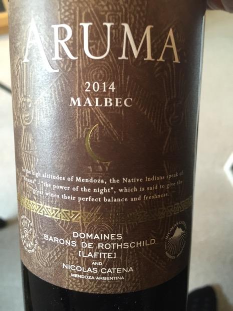 2014 Bodegas Caro (Barons de Rothschild / Catena) Malbec Aruma ...