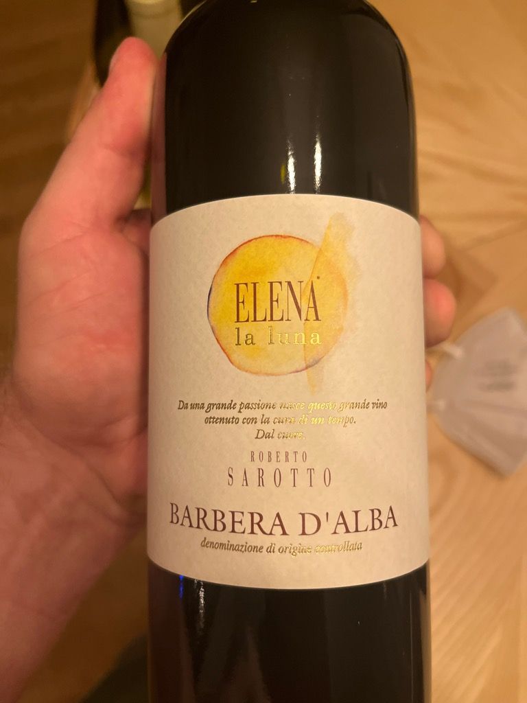 2021 Roberto Sarotto Barbera d'Alba Elena la Luna, Italy, Piedmont ...
