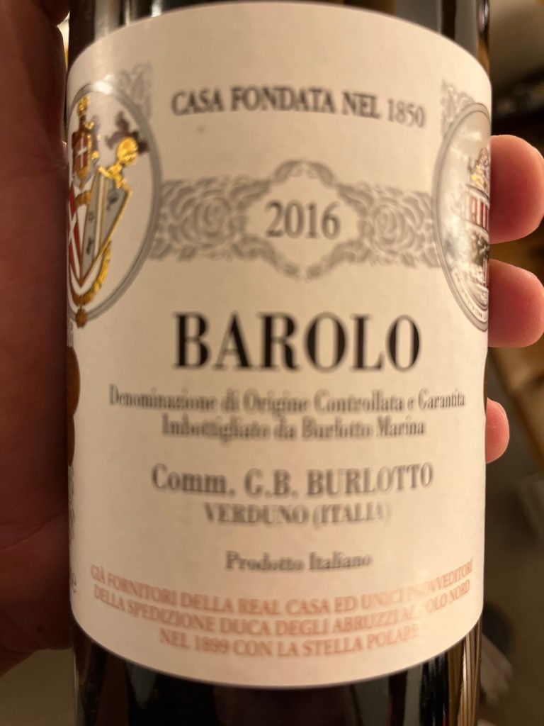 2015 Comm. G.B. Burlotto Barolo Castelletto, Italy, Piedmont, Langhe ...