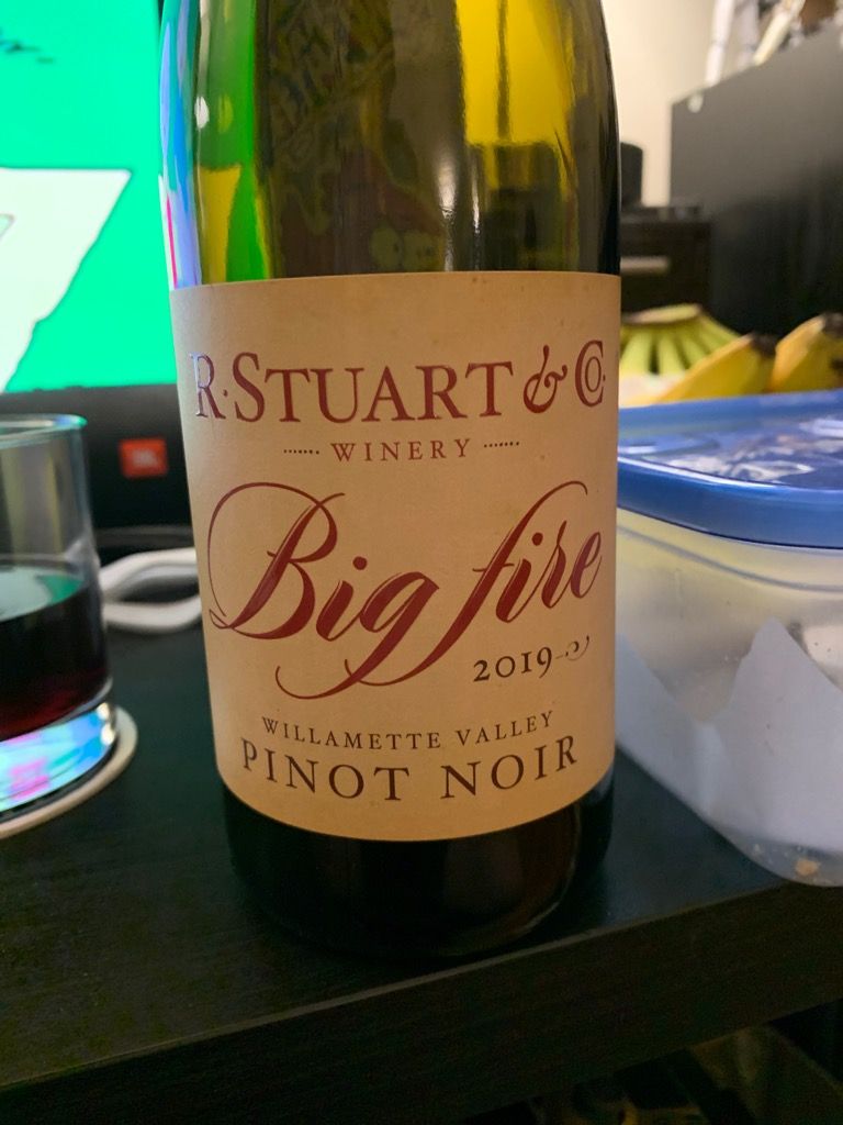 2019 R. Stuart & Co. Pinot Noir Big Fire, USA, Oregon - CellarTracker