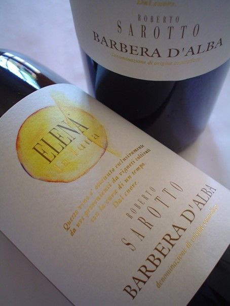 2012 Roberto Sarotto Barbera d'Alba Elena la Luna, Italy, Piedmont ...
