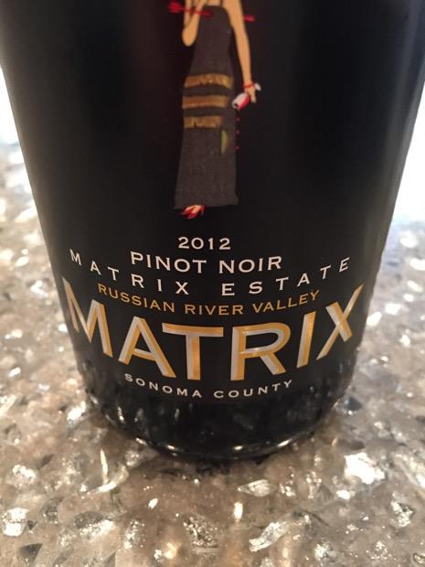 2012 Matrix Pinot Noir Estate Russian River Valley, USA, California ...