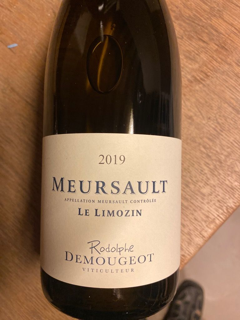 2020 Domaine Rodolphe Demougeot Meursault Le Limozin, France, Burgundy ...
