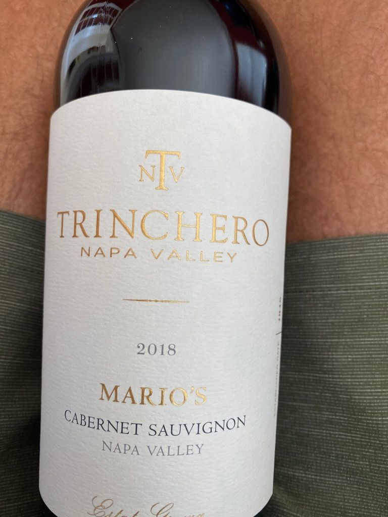2018 Trinchero Cabernet Sauvignon Mario's, USA, California, Napa Valley ...