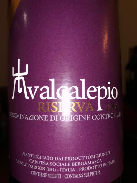 2015 Cantina Bergamasca Valcalepio Valcalepio Riserva, Italy, Lombardia ...