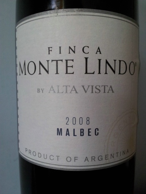 2009 Alta Vista Malbec Monte Lindo, Argentina, Mendoza - CellarTracker