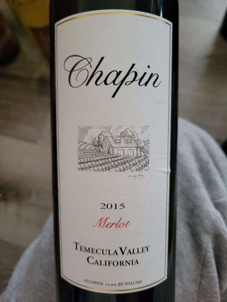 2015 Chapin Cabernet Sauvignon, USA, California, South Coast, Temecula ...