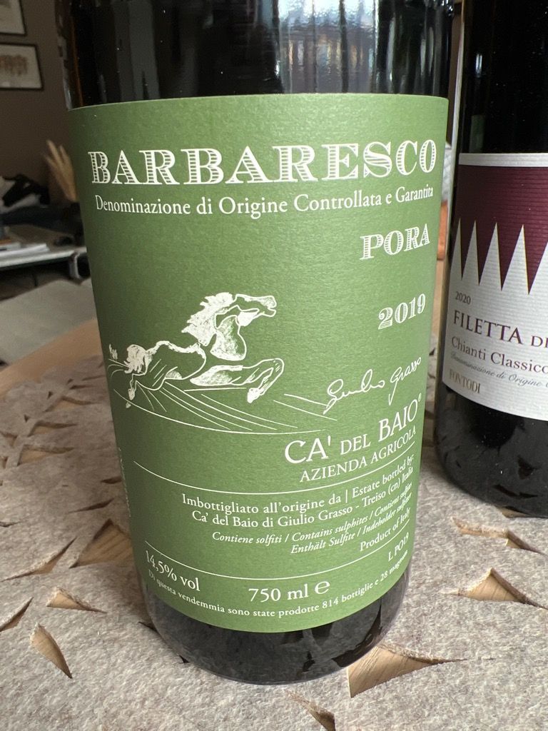 2020 Ca' del Baio Barbaresco Pora, Italy, Piedmont, Langhe, Barbaresco - CellarTracker