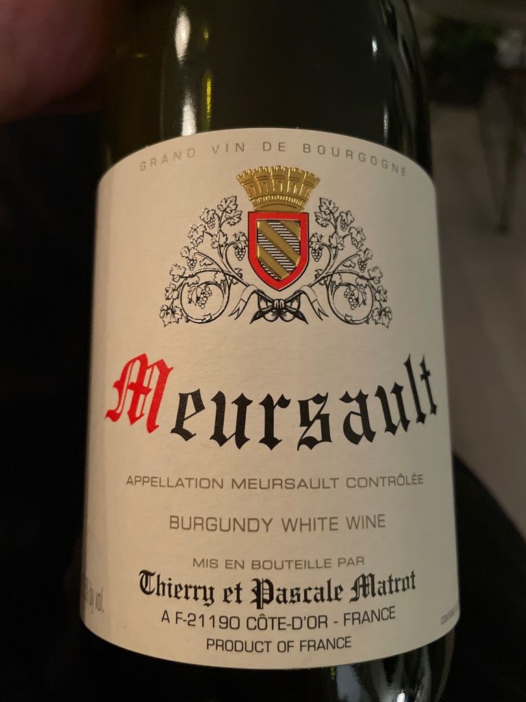 2020 Domaine Matrot Meursault Rouge, France, Burgundy, Côte de Beaune ...